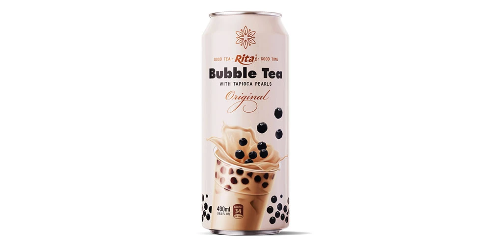 Tea Drink: Supplier 490ml Can Bubble Tea With Original Flavor