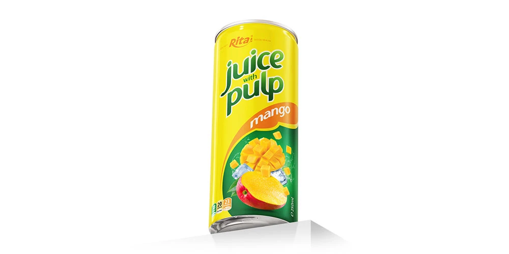 Fruit Juice: Mango Juice Drink With Pulp 250ml Slim Can